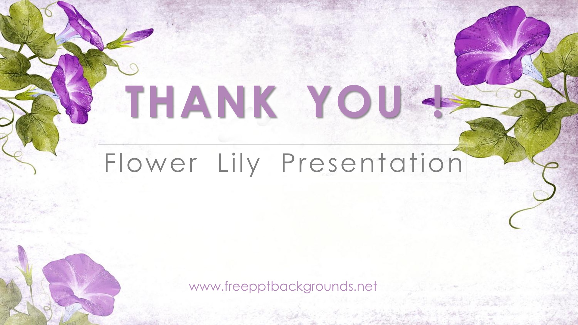 Thank You Images With Flowers For Ppt
