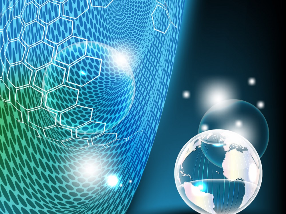 Global Abstract Wave Powerpoint Templates - 3D Graphics, Aqua / Cyan ...