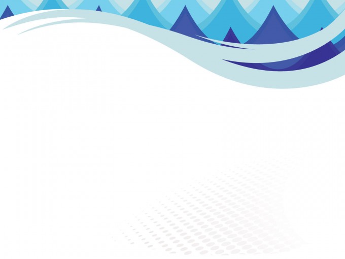 Waves in an Ocean Powerpoint Templates - Abstract, Blue Backgrounds