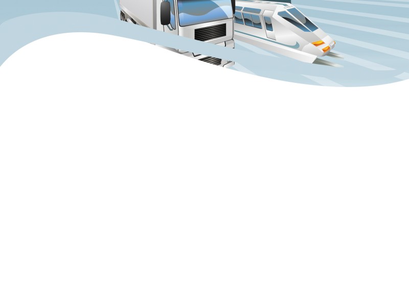 Freight Transport Powerpoint Templates - Aqua / Cyan, Blue, Buildings ...