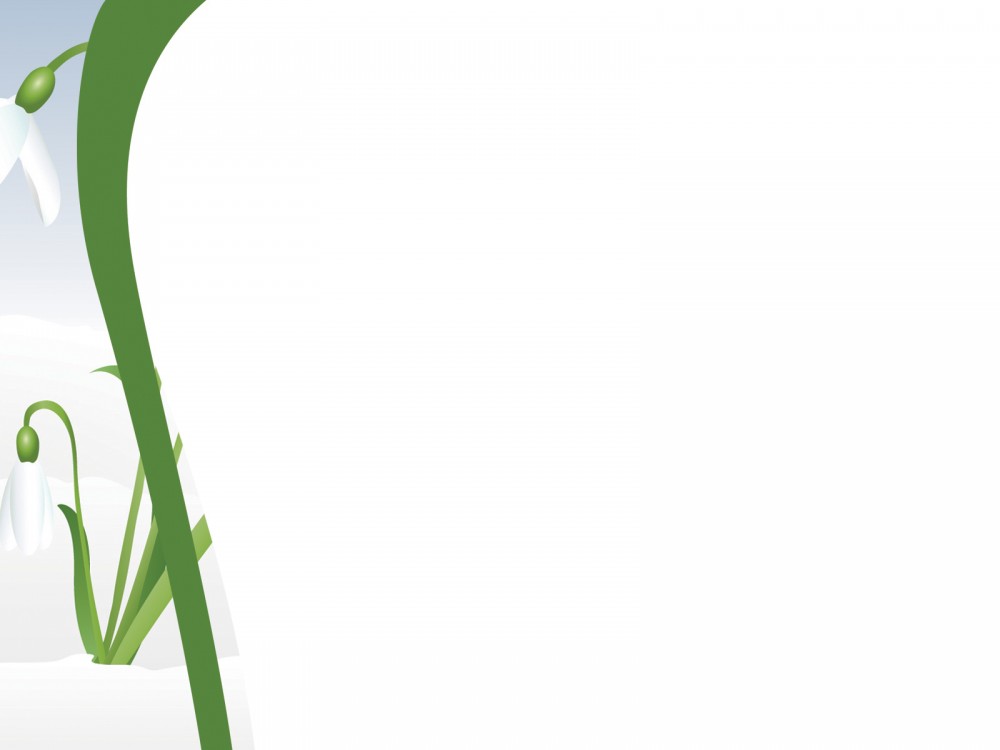 Tulips Flower in the Corner Powerpoint Templates - Flowers, Green ...