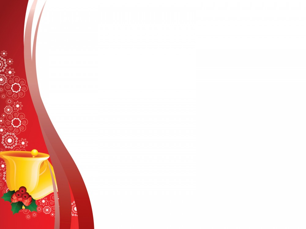 Christmas Bells Powerpoint Templates - Christmas, Nature, Red Backgrounds