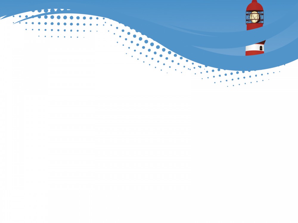 Sea Lighthouse Powerpoint Templates - Blue, Holidays, Objects Backgrounds