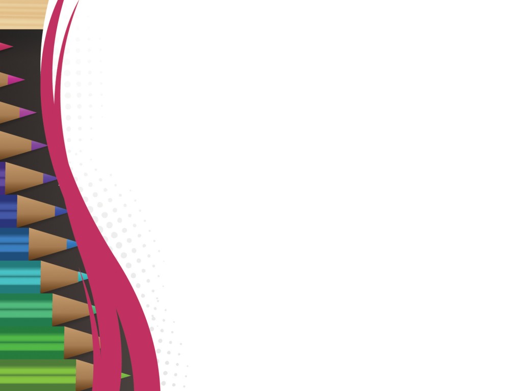Colorful Pencils Powerpoint Templates - Black, Education, Green Backgrounds
