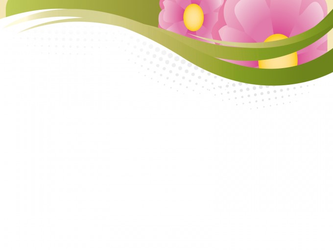 Pink Flower Garden Powerpoint Templates - Flowers, Fuchsia / Magenta ...