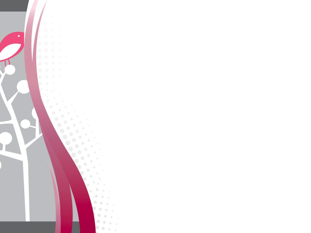 Pink Bird on Grey Powerpoint Templates - Animals & Wildlife, Fuchsia ...