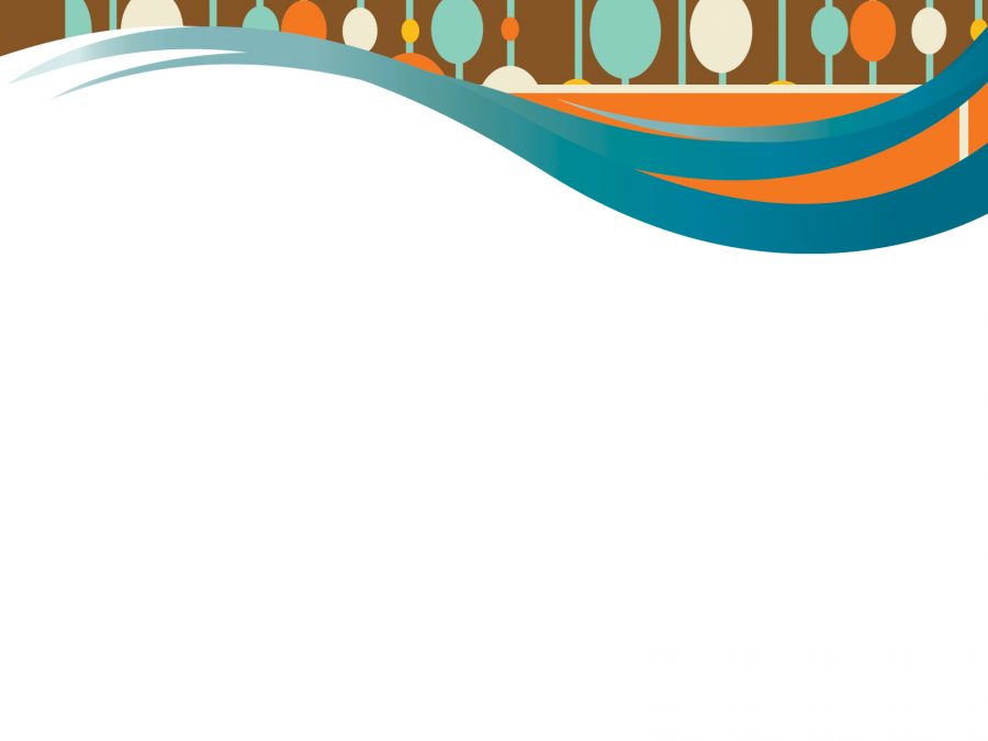 Circles frame Powerpoint Templates - Border & Frames, Orange Backgrounds