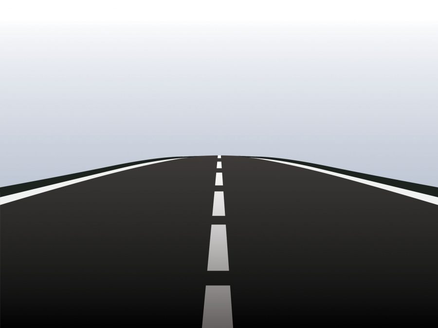 End of the Road Powerpoint Templates - Holidays Backgrounds