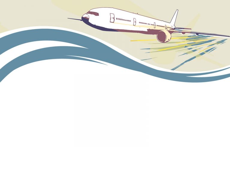A Plane Illustration Powerpoint Templates - Car & Transportation ...