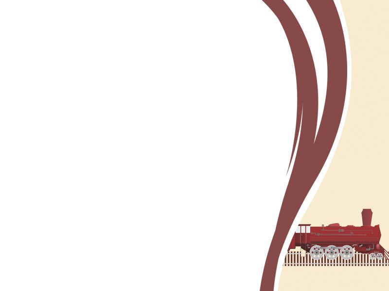 A Red Train Powerpoint Templates - Car & Transportation Backgrounds