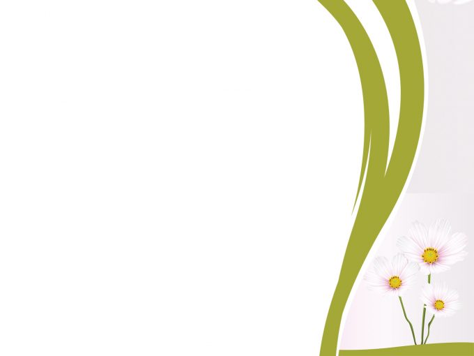 Daisies on Pink Powerpoint Templates - Flowers Backgrounds