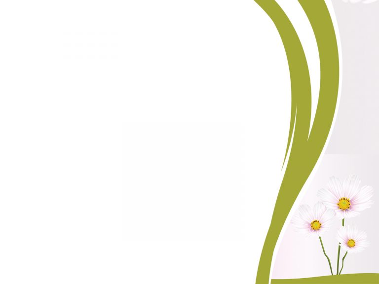 Daisies on Pink Powerpoint Templates - Flowers Backgrounds