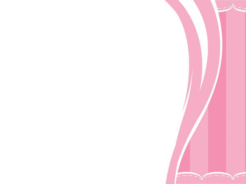 Cute Pink Curtain Powerpoint Templates - Objects Backgrounds