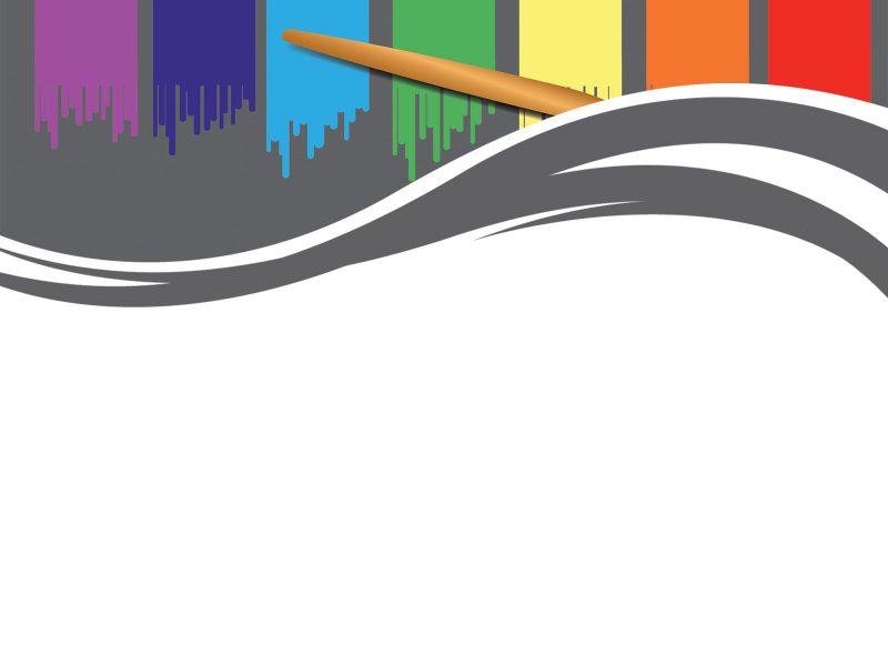 Brushes PPT Templates - Free PPT Backgrounds