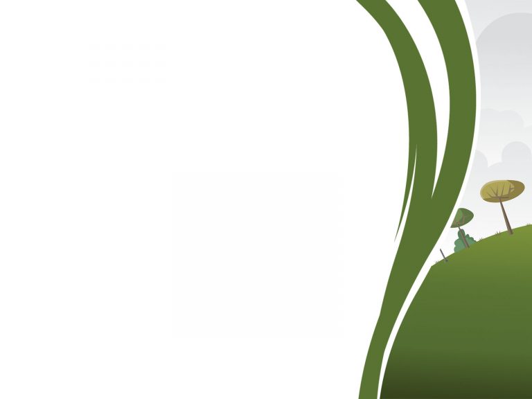 Green Hill Powerpoint Templates - Nature Backgrounds