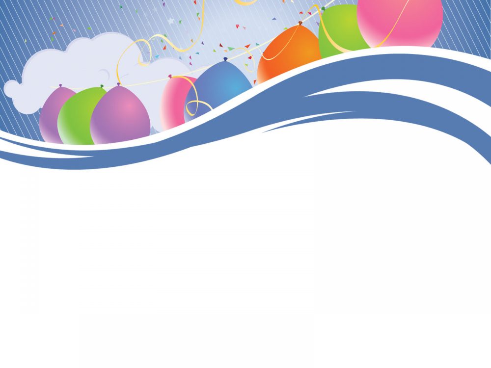 Birthday Balloons Powerpoint Templates - Christmas Backgrounds
