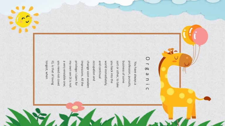 Animal World Powerpoint Templates - Animals & Wildlife, Border & Frames ...