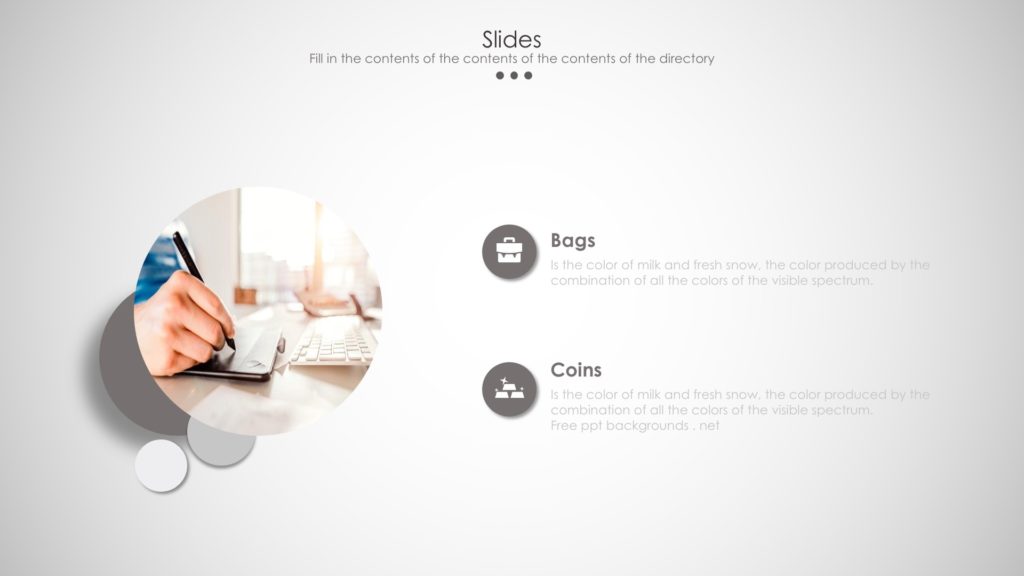 Data Analysis Powerpoint Templates - Business & Finance, Silver Backgrounds