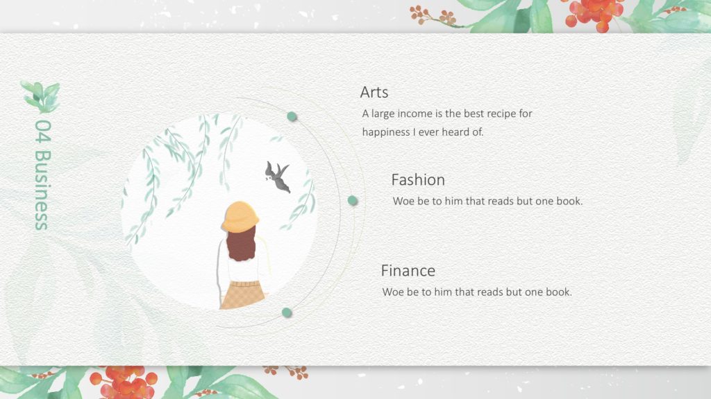 Natural Life Powerpoint Templates - Flowers, Google Slides, Nature ...