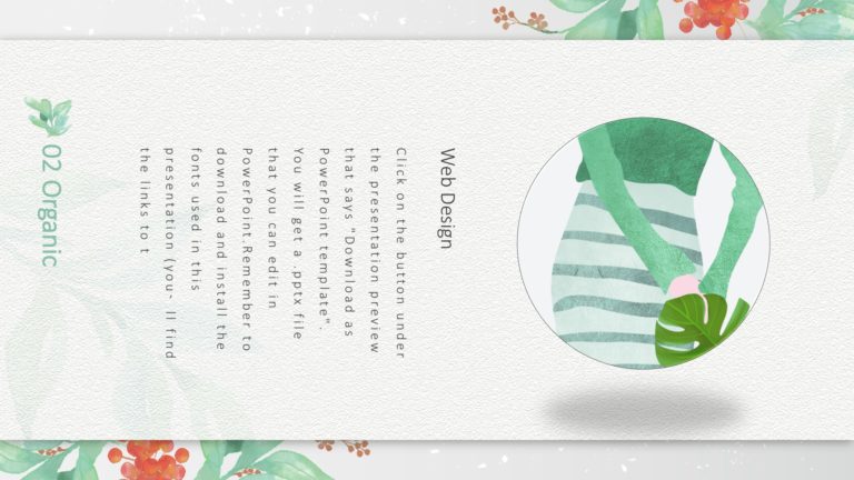 Natural Life Powerpoint Templates - Flowers, Google Slides, Nature ...