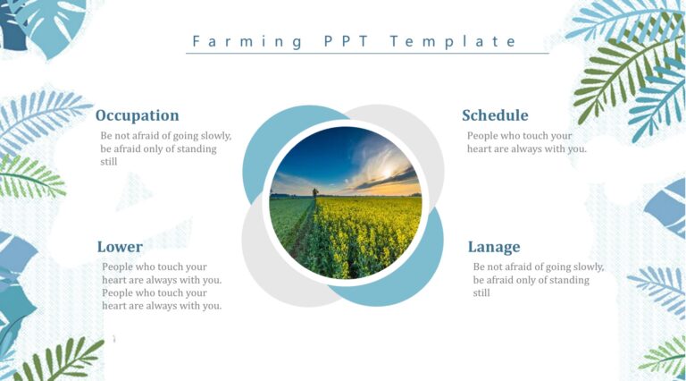 Farming Powerpoint Templates - Blue, Border & Frames, Green, Nature ...