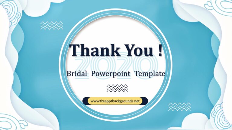 Bridal Wedding Powerpoint Templates - Blue, Border & Frames, Love ...