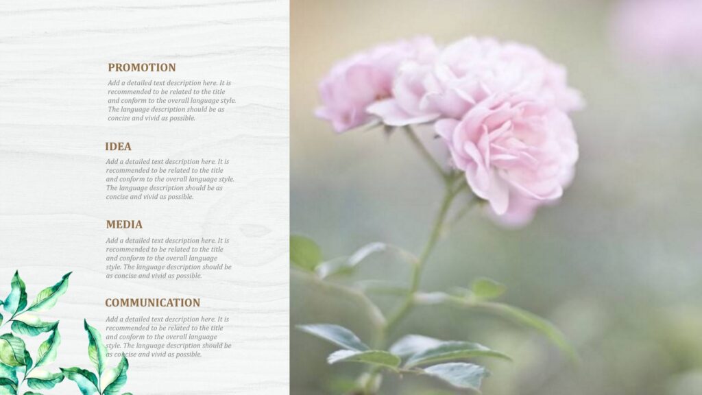 Botanical Green Powerpoint Templates - Green, Nature Backgrounds