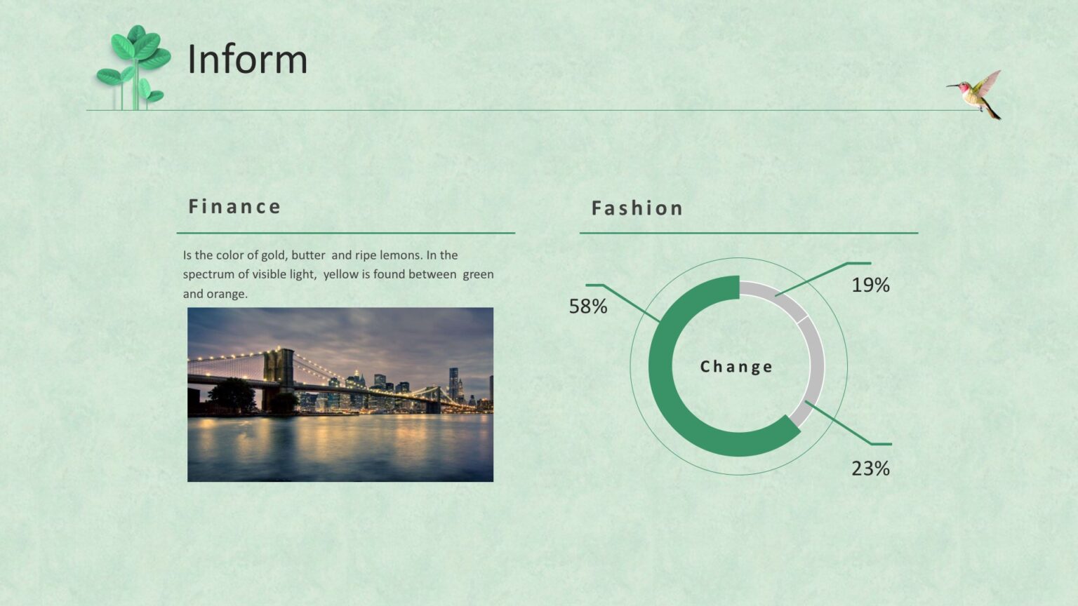 Organic Plants Powerpoint Templates - Animals & Wildlife, Green, Nature ...