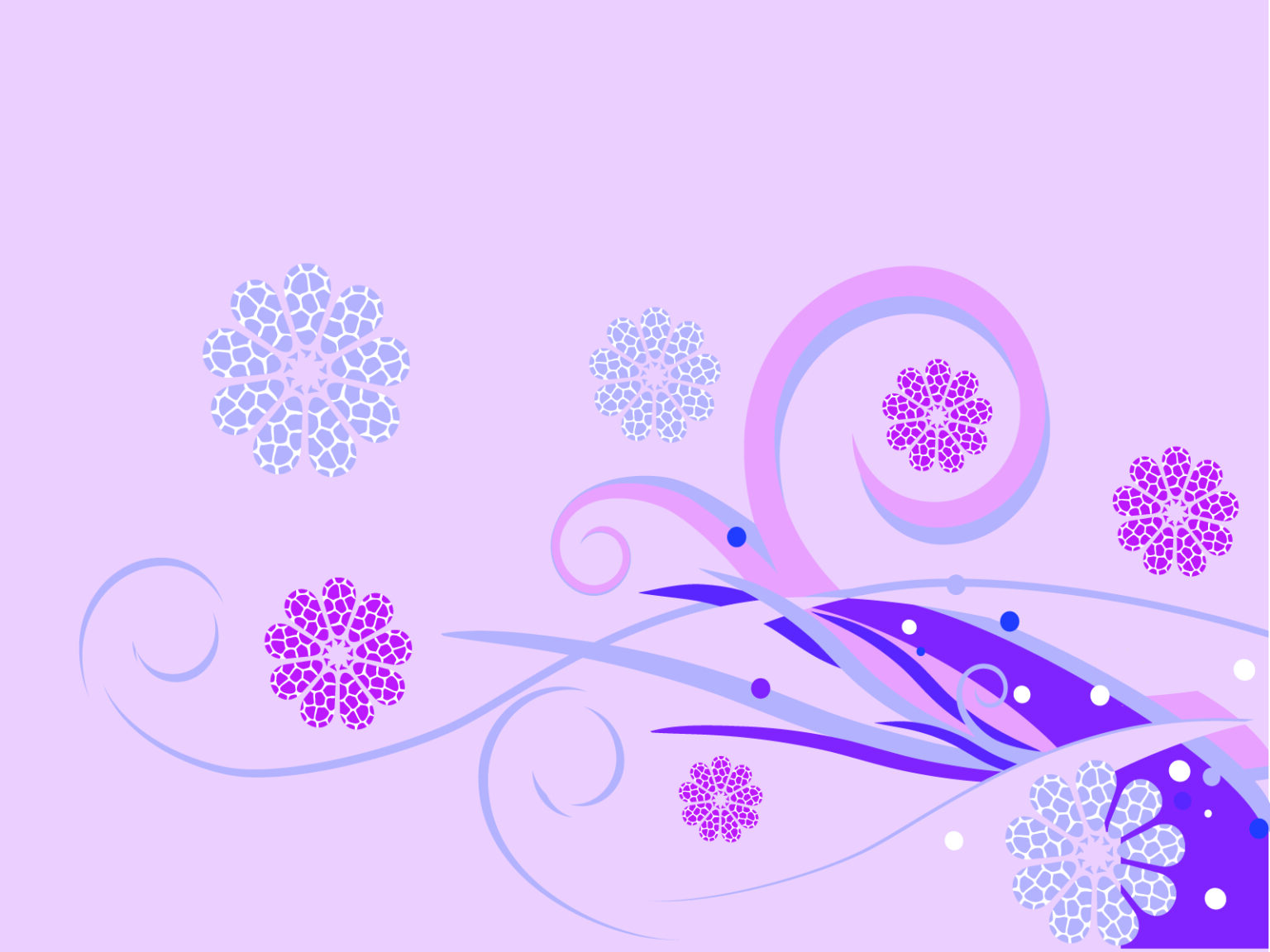The waves of lavender Powerpoint Templates - Flowers Backgrounds