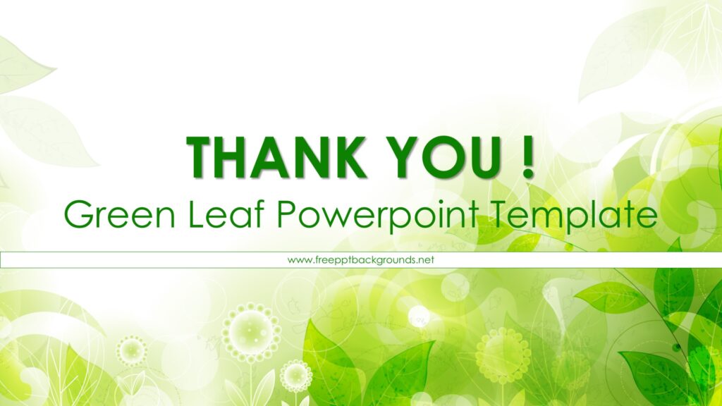 Green Leaf Powerpoint Templates - Google Slides, Green, Nature, Objects ...