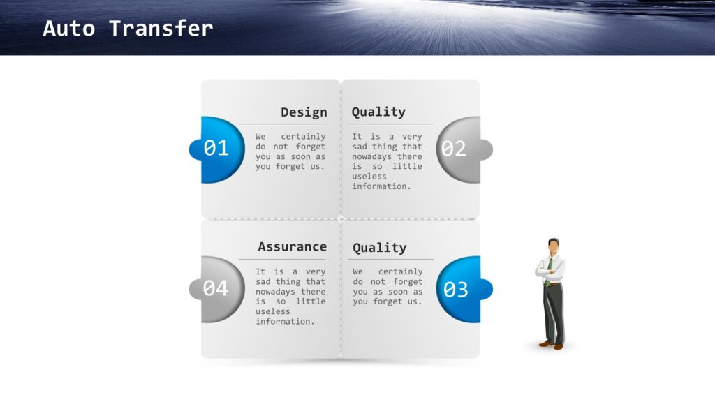 Auto Transfer Powerpoint Templates - Blue, Car & Transportation ...