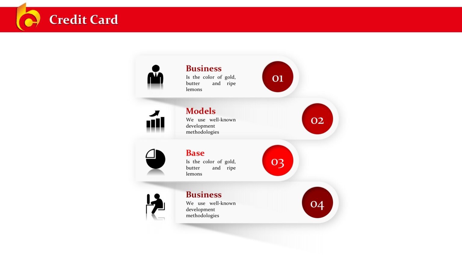 Credit Card System Powerpoint Templates - Business & Finance, Red ...