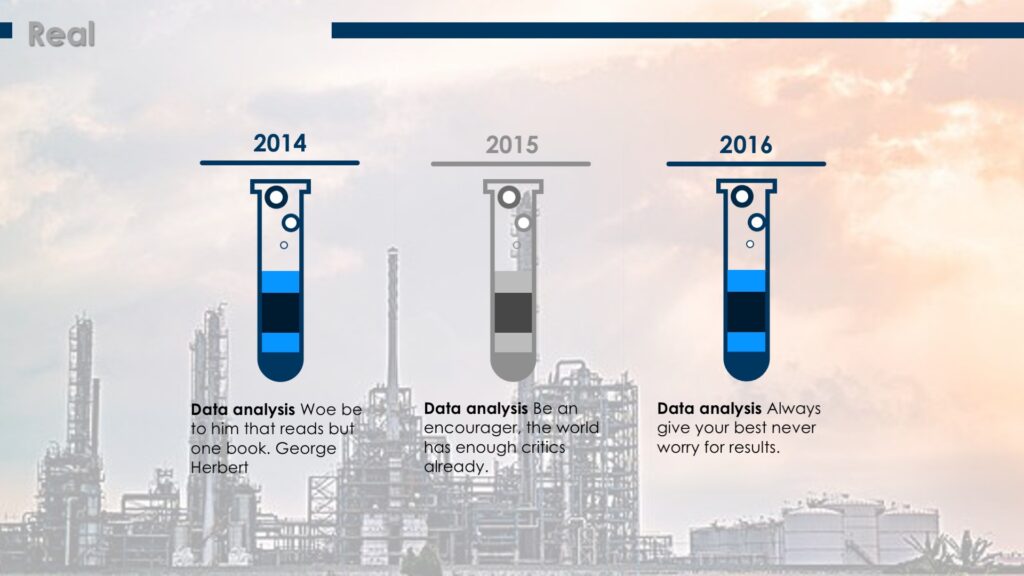 Manufacturing Factory Powerpoint Templates - 3D Graphics, Blue ...