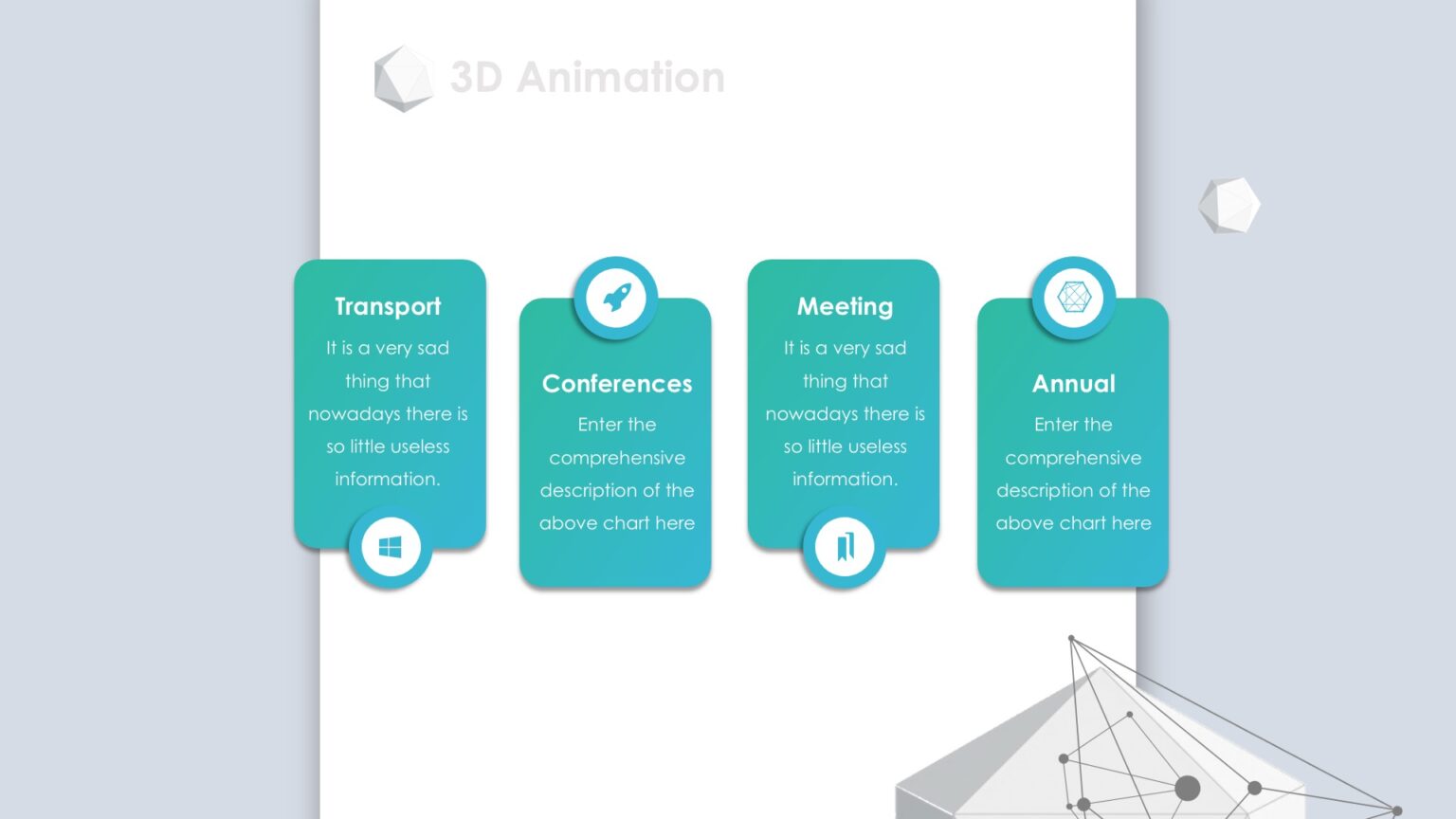 3D Business Animation Powerpoint Templates - 3D Graphics, Abstract ...