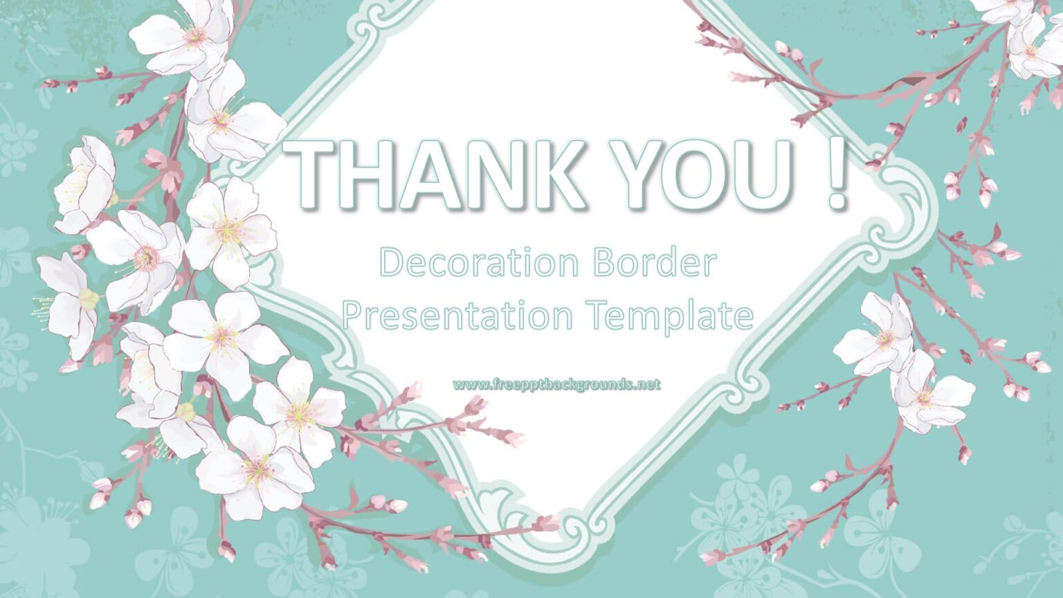 Decoration Border Powerpoint Templates - Border & Frames, Flowers ...