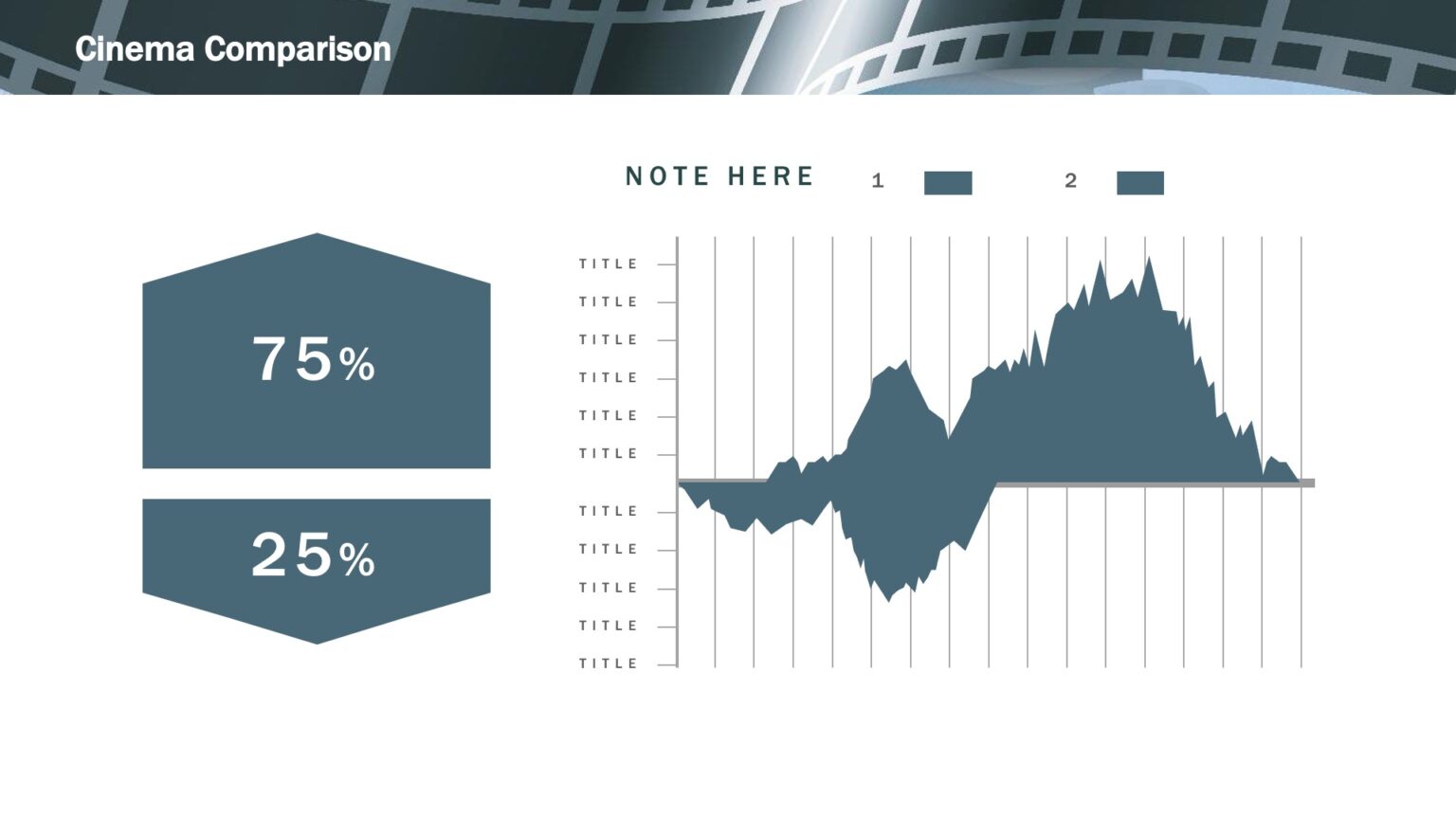 Cinema Comparison Powerpoint Templates - 3D Graphics, Aqua / Cyan ...