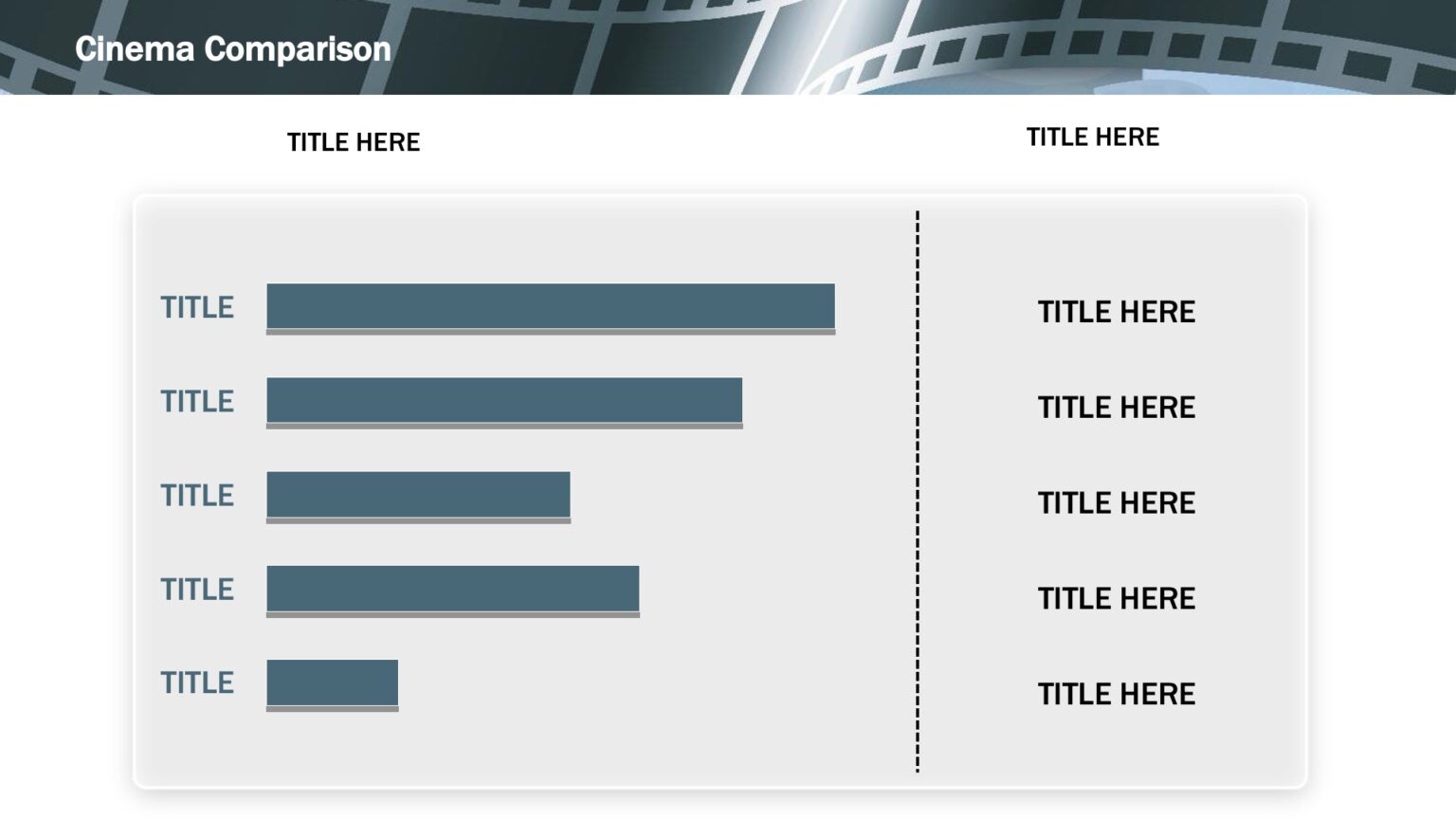 Cinema Comparison Powerpoint Templates - 3D Graphics, Aqua / Cyan ...