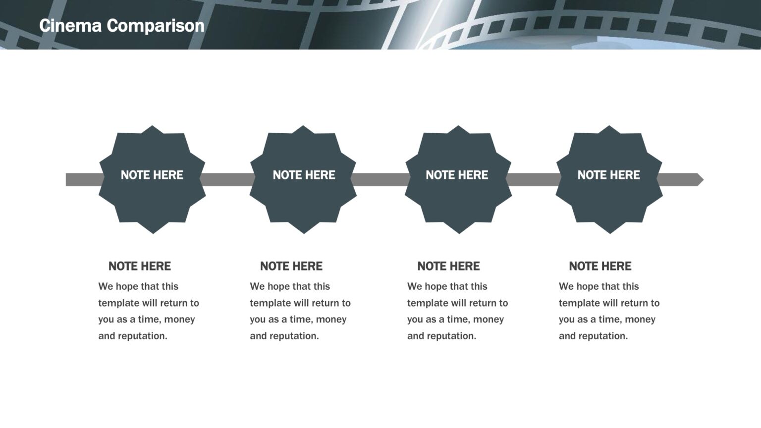 Cinema Comparison Powerpoint Templates - 3D Graphics, Aqua / Cyan ...