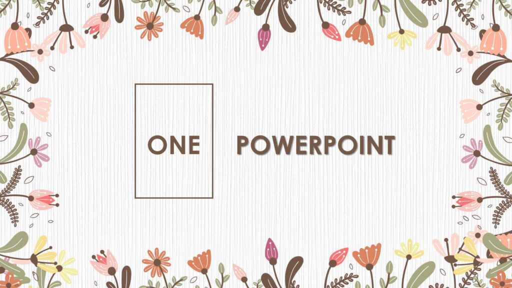 Flower Frame Powerpoint Templates - Border & Frames, Flowers Backgrounds