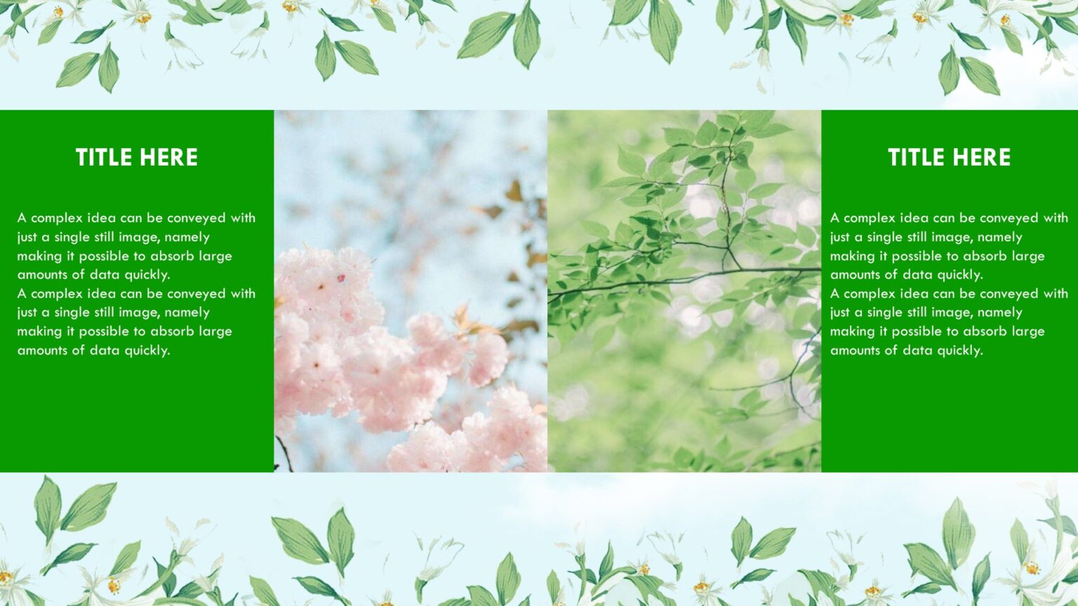 Natural Powerpoint Templates - Green, Nature Backgrounds