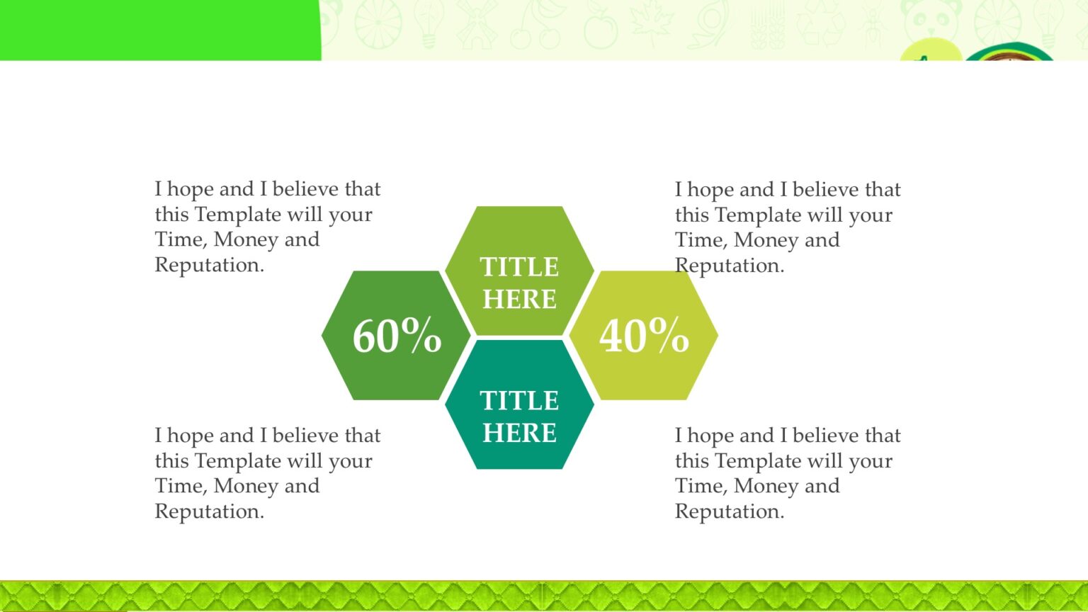 Entertainment House Powerpoint Templates - Animals & Wildlife, Green ...