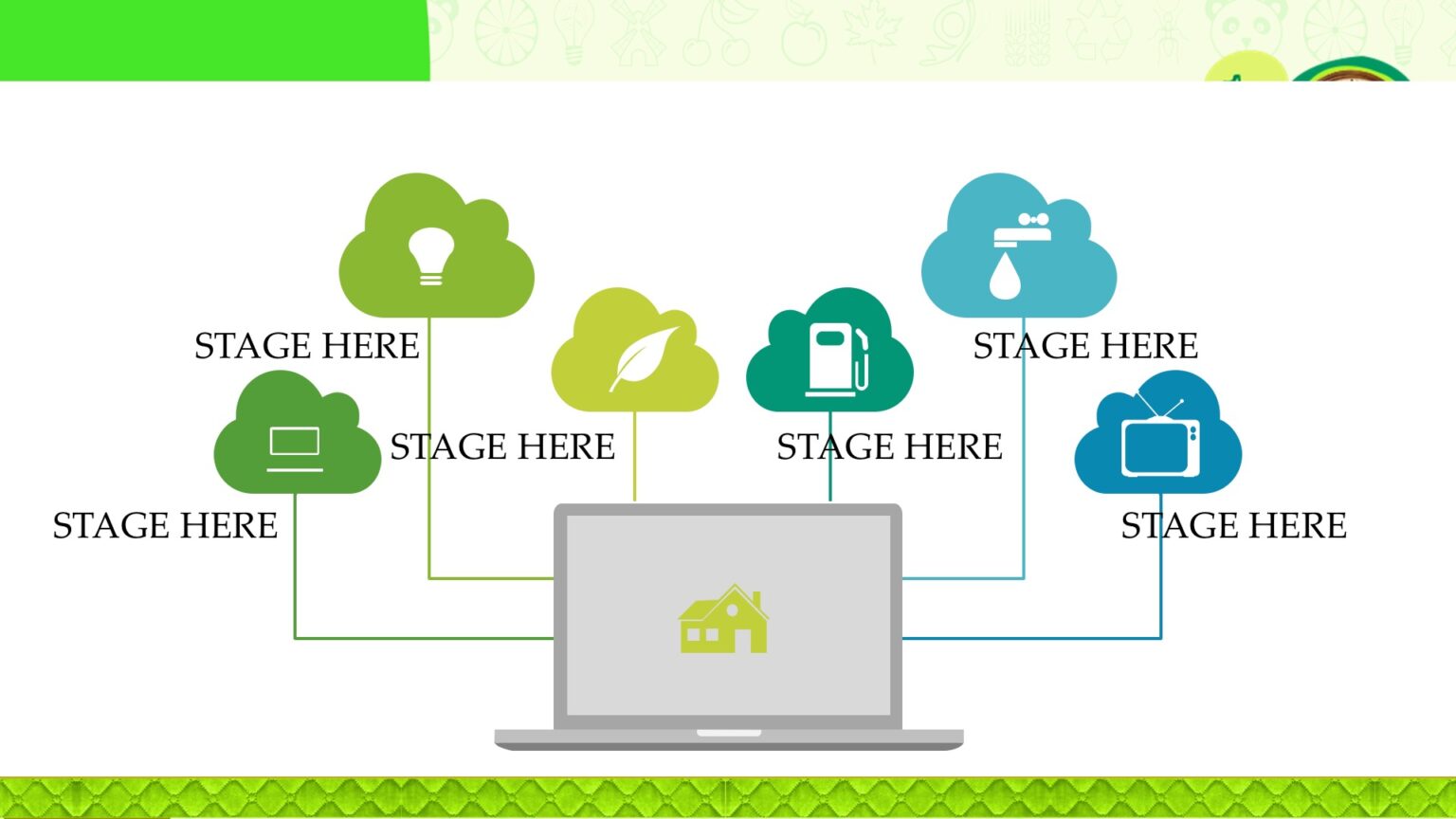 Entertainment House Powerpoint Templates - Animals & Wildlife, Green ...