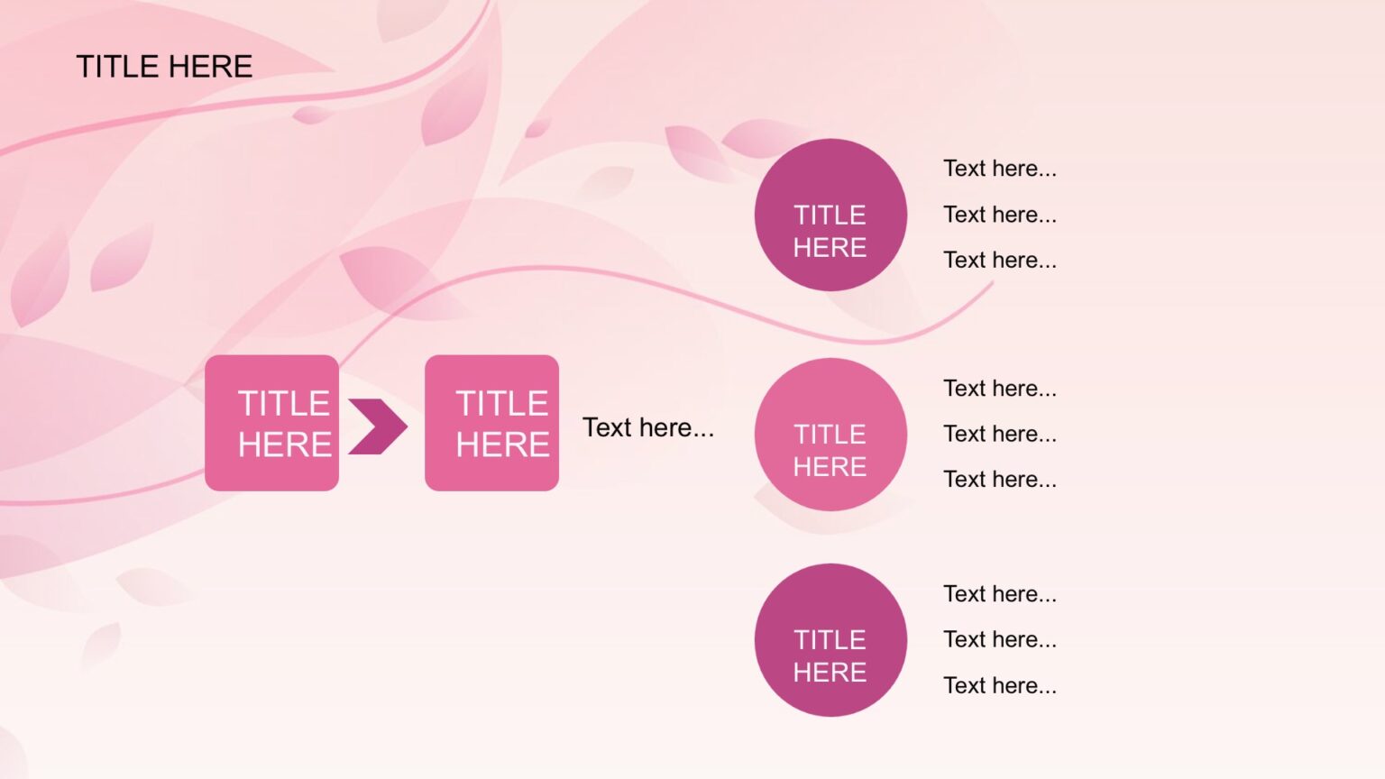 Floral Art Powerpoint Templates - Beauty & Fashion, Flowers, Fuchsia ...