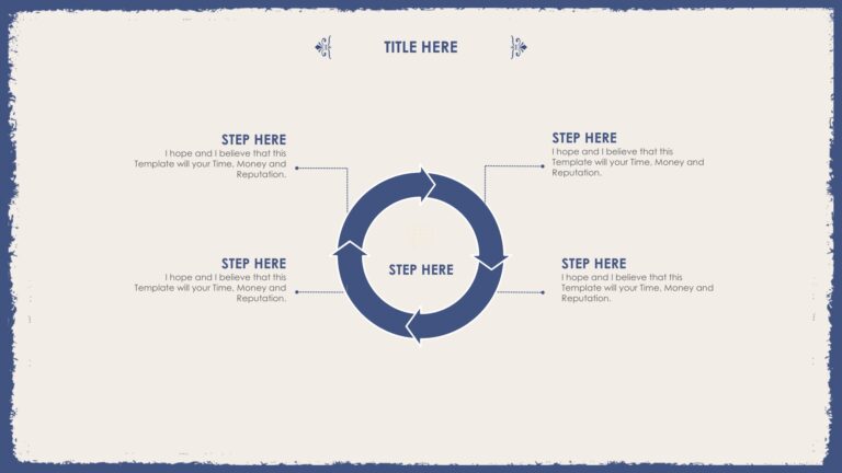 Frame Floral Powerpoint Templates - Blue, Border & Frames, Google ...