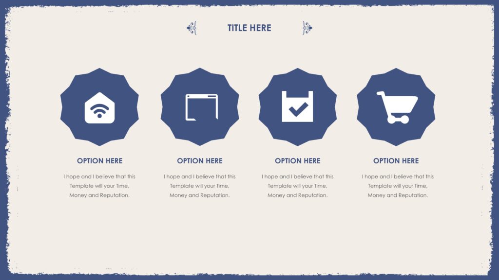 Frame Floral Powerpoint Templates - Blue, Border & Frames, Google ...