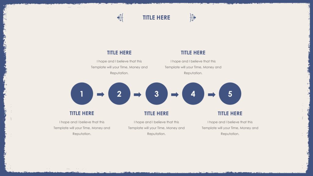 Frame Floral Powerpoint Templates - Blue, Border & Frames, Google ...