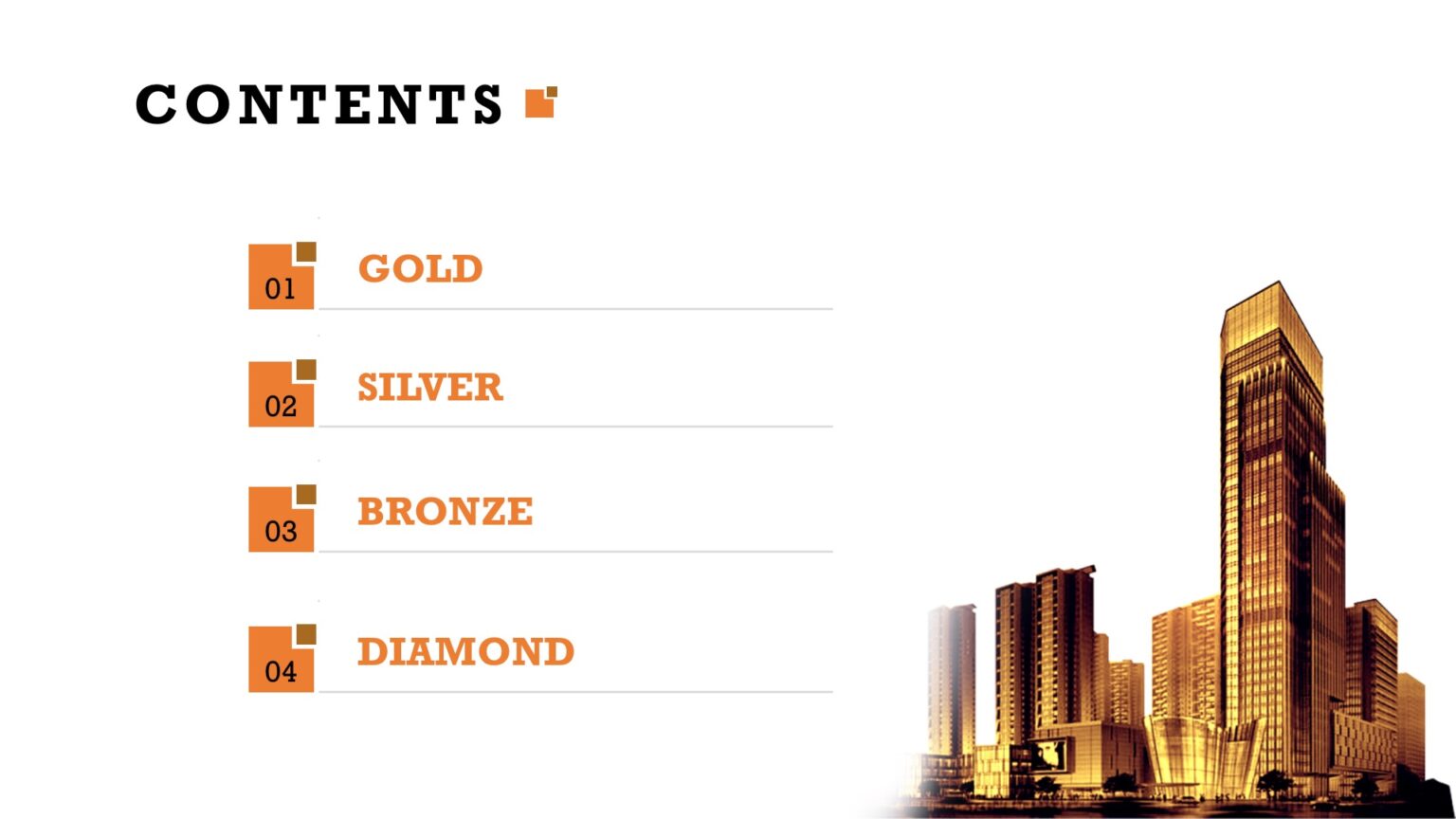 Gold Production Powerpoint Templates - Buildings & Landmarks ...