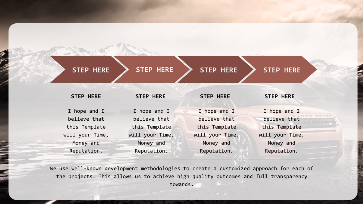 Luxury Jeep Powerpoint Templates - Car & Transportation Backgrounds