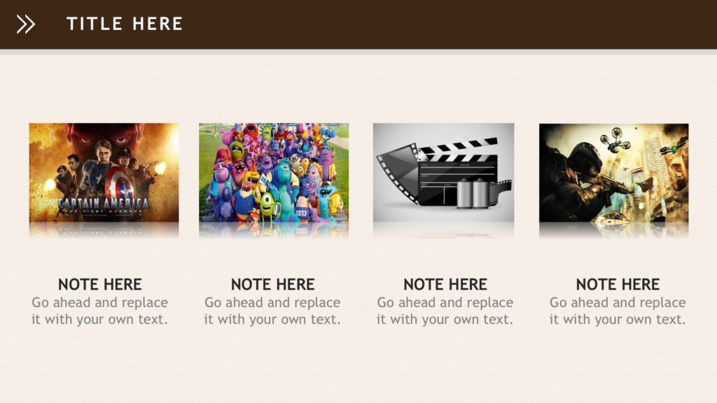 Movie Tutorial Powerpoint Templates - 3D Graphics, Arts, Brown, Google ...