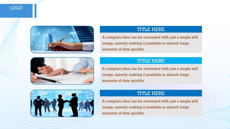 Work Summary Powerpoint Templates - Blue, Business & Finance, Editorial ...